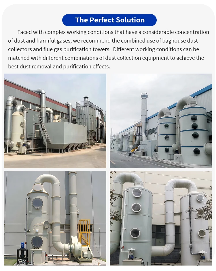 Wet Scrubber Tower for Industrial Waste Gas Treatment - Carbon Steel ...