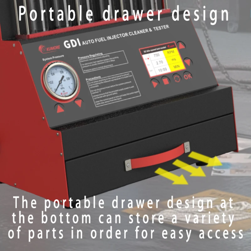 Kumore Fuel Injector Cleaning Machine& Tester Gdi Professional Auto ...