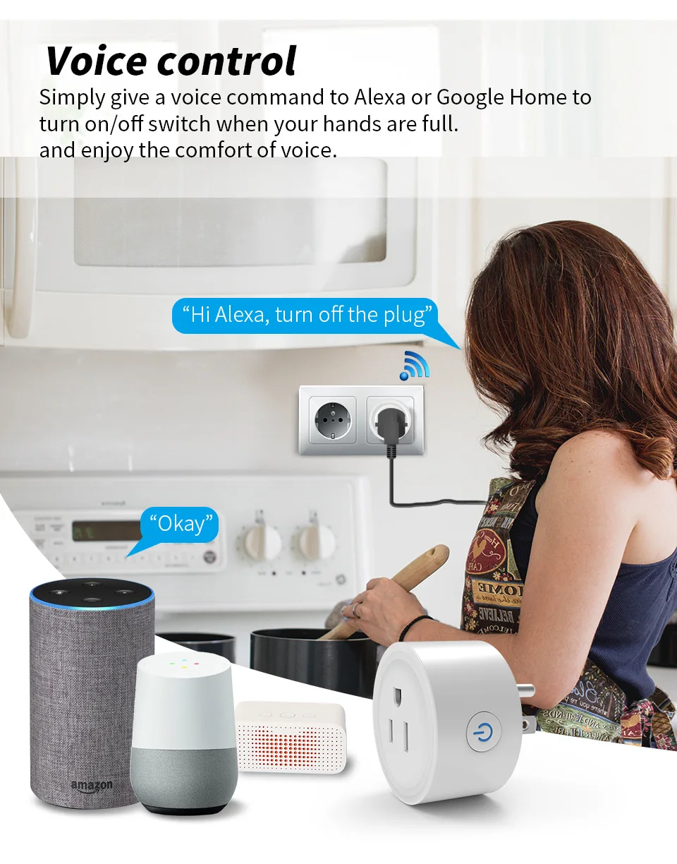 Tuya Homekit 10a 16a Us Plug Smart Socket Wifi Enabled Smart Plug Works ...