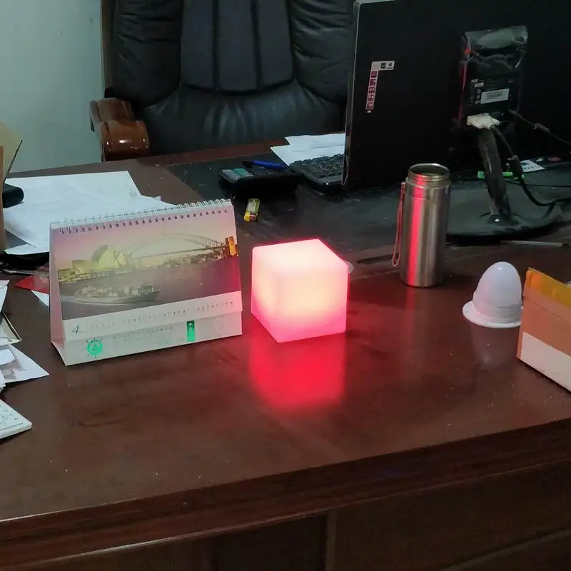 10cm RGB Lighting Cube - Colorful Mini LED Table Lamp