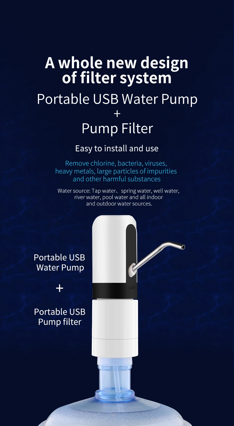 Household Charging Pump Filter Water Pumping Filter Automatic Water ...