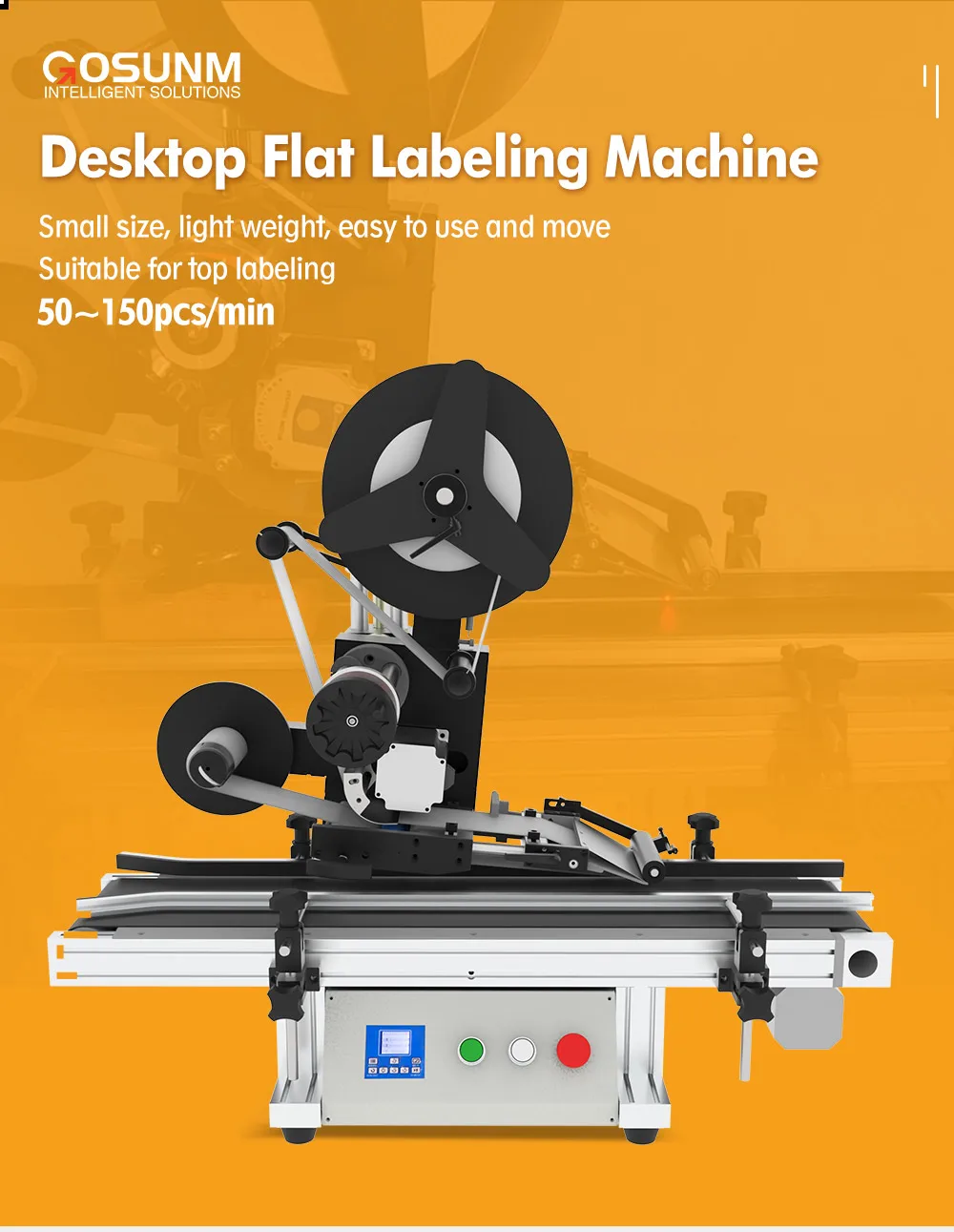 Mesin Labeling Sticker - Automatic Flat Bottle Labeling Machine