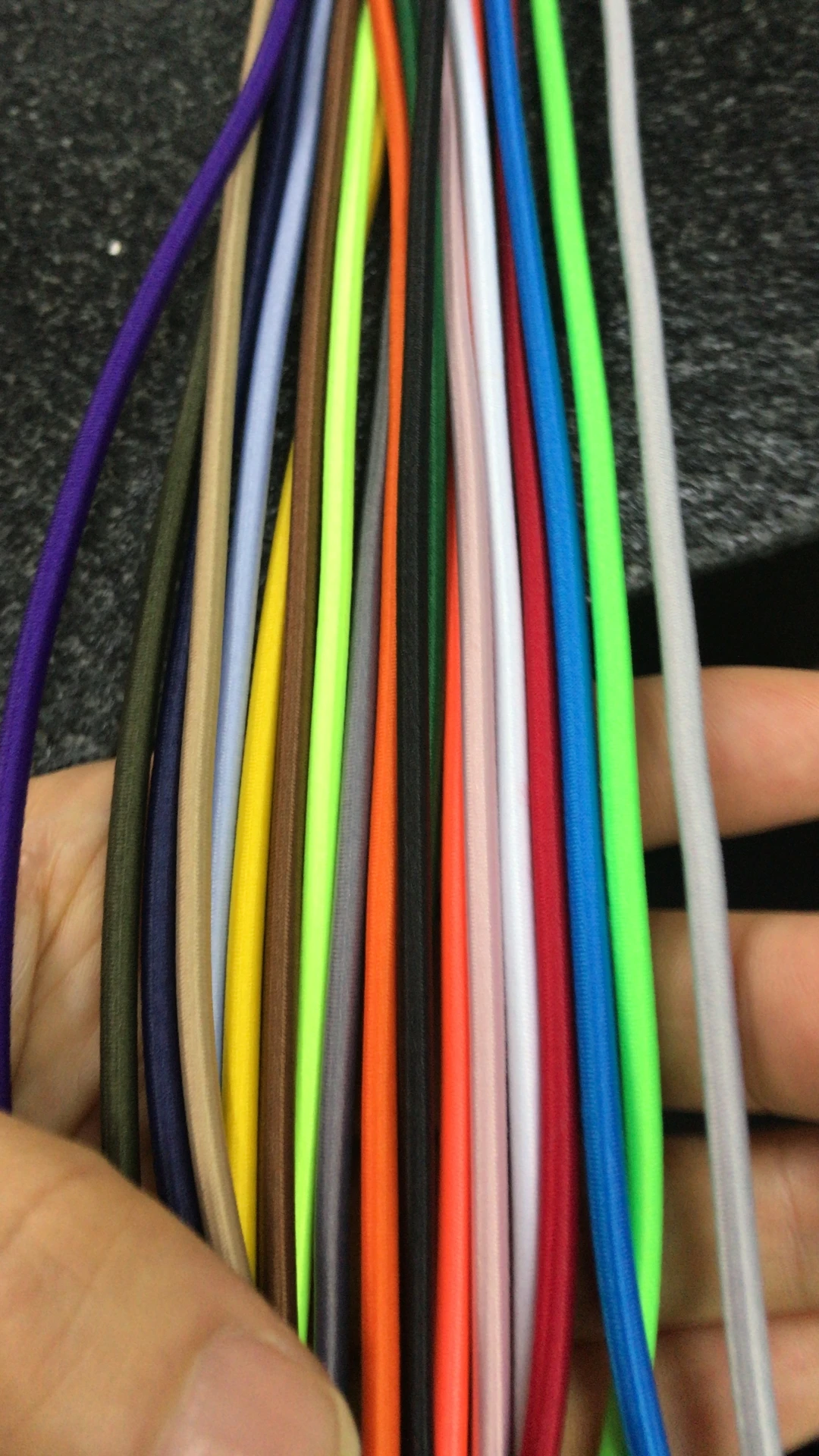 1mm 2mm 2.5mm 3mmm 4mm 5mm Strong Bungee Cord Colorful Round Elastic ...