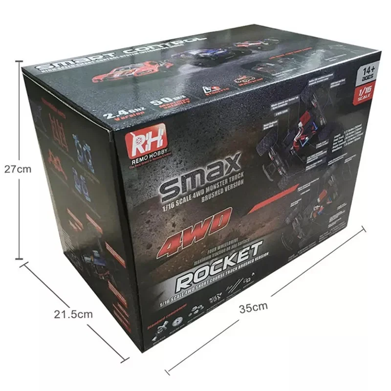 Remo Hobby 1635 1/16 2.4g 4wd Waterproof Brushless Off Road 40km/h High ...