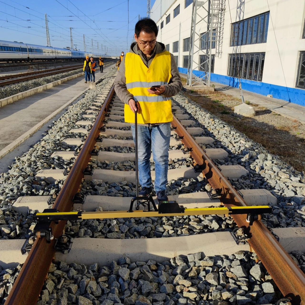 Railroad Digital Rolling Track Gauge For Rail Gauge Measurement While ...