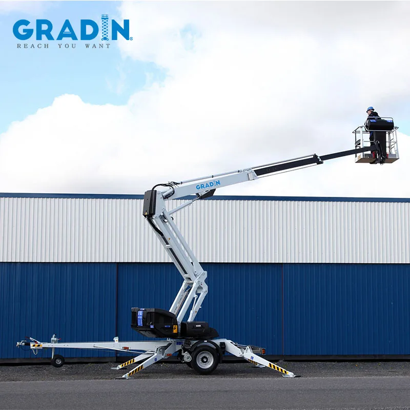Traction Boom Elevator Hydraulic Towable Telescopic Boom Lift ...