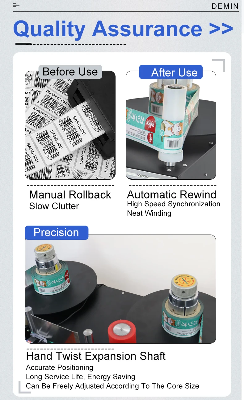 High-speed Inkjet Printer with Automatic Label Rewinding