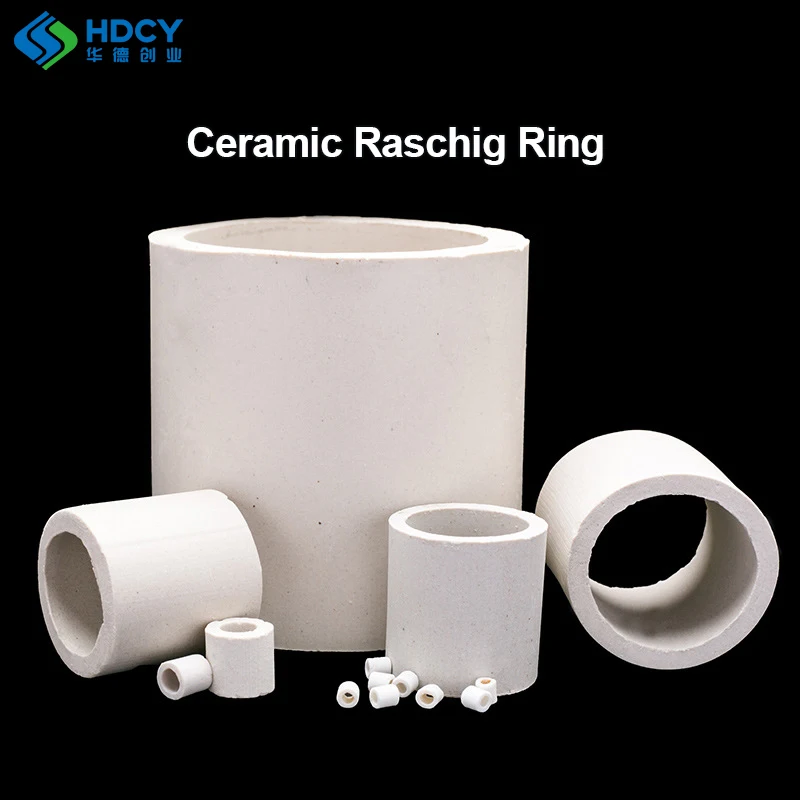 Ceramic Raschig Ring Packing Desulfurization Tower Ceramic Ring Ceramic ...