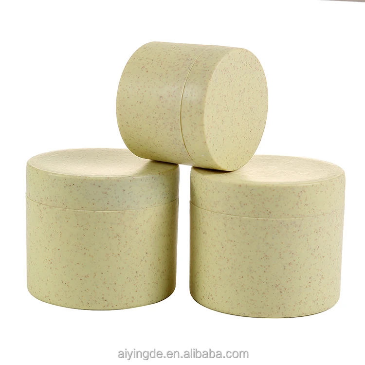 Round Natural Color Double Wall Jars Cosmetic Packaging,Skin Care Cream ...