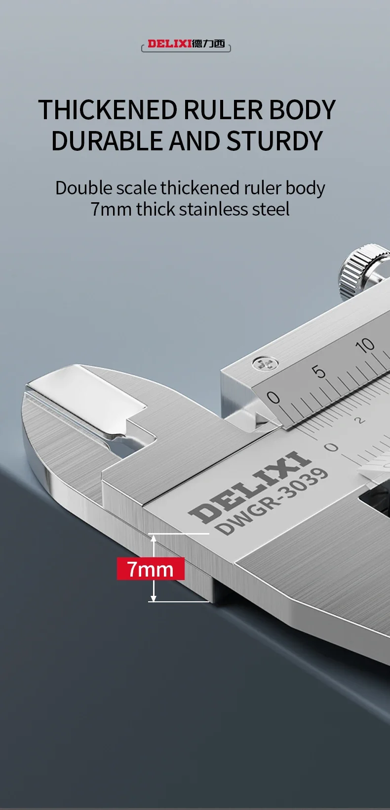 Stainless Steel Vernier Caliper Oil Standard Small Household Industrial ...