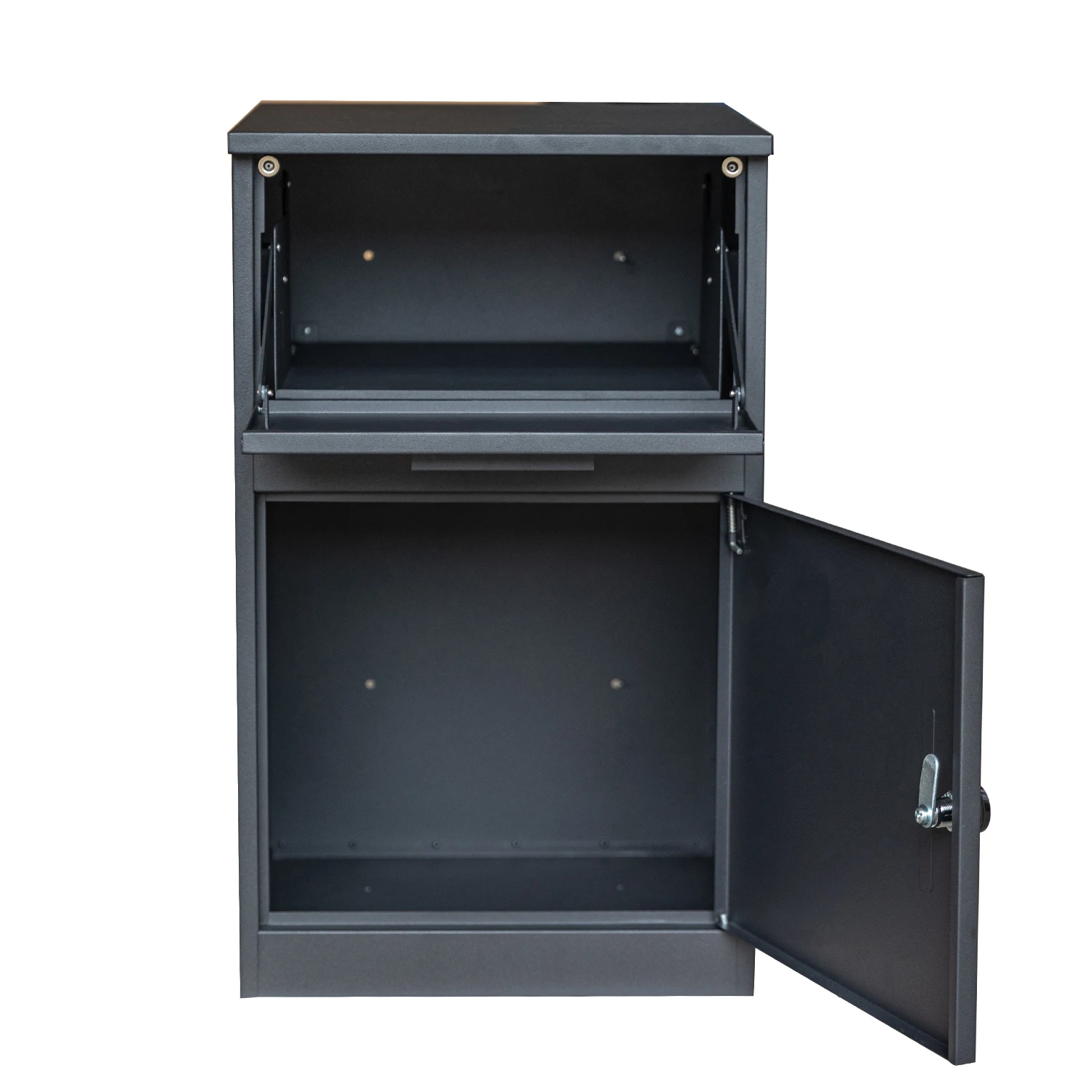 Custom Outdoor Fence Mounted Parcel Drop Box Metal Large Parcel ...