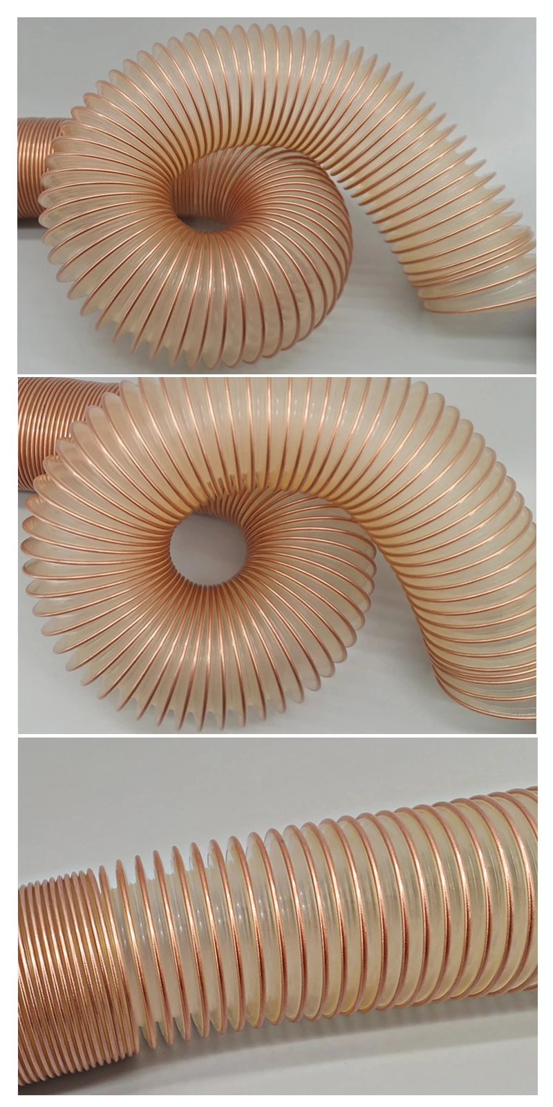 Polyurethane Hose 0.4mm Wall Thickness Flexible Highly Compressible ...