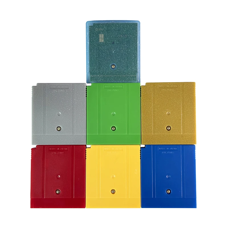 Blue Crystal Gold Green Red Silver Yellow For Gb Gameboy Game Cartridge ...