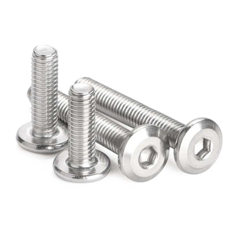 M4 M5 M6 M8 M10 Stainless Steel 304 Bevel Flat Head Hex Socket Allen Screws Connector Bolts For ...