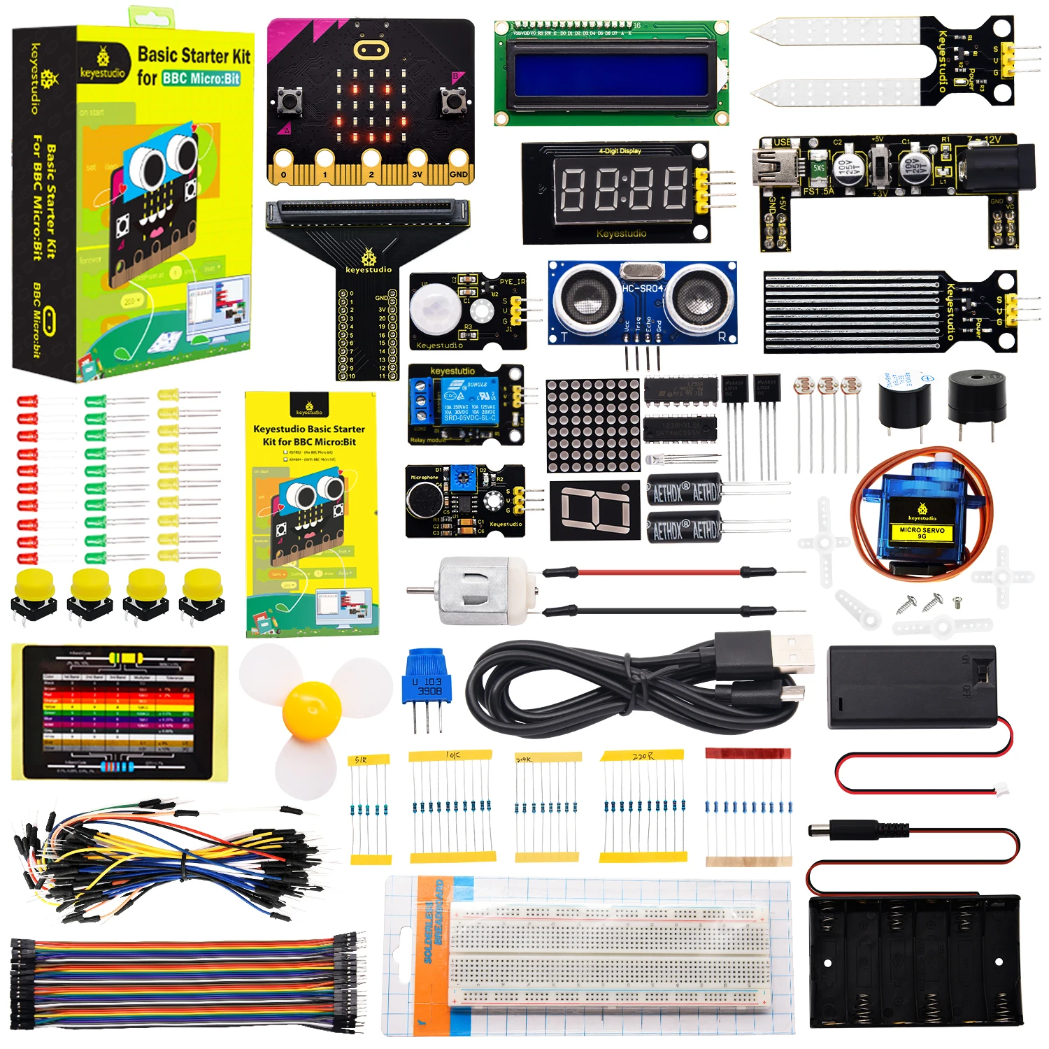 Keyestudio Microbit Basic Starter Kit - DIY Electronic Kit