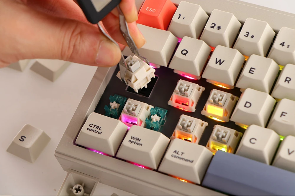 Cidoo V65 Mechanical Keyboard Cnc Aluminum Case 65% Gasket Hand Lubed ...