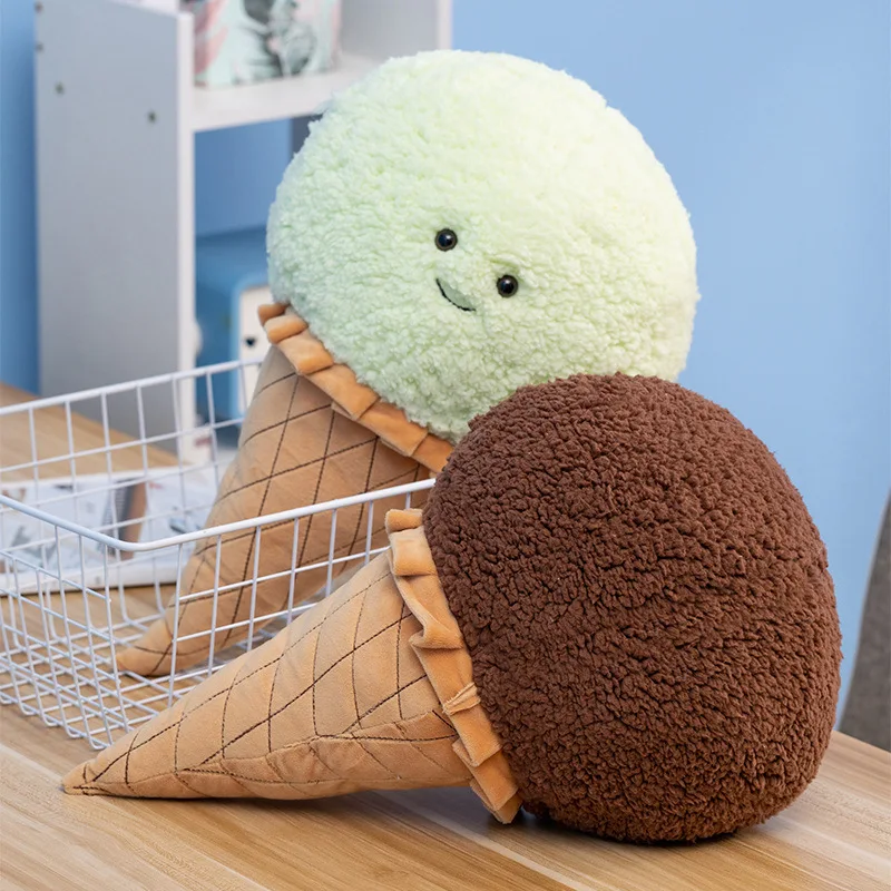 Cpc Ice-cream Cone Pillow Stuffed Snack Plush Doll Oem/odm Hot Sale ...