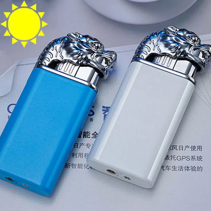 2022 Wholesale Refillable Butane Flame Jet Lighter Custom Logo Dragon ...