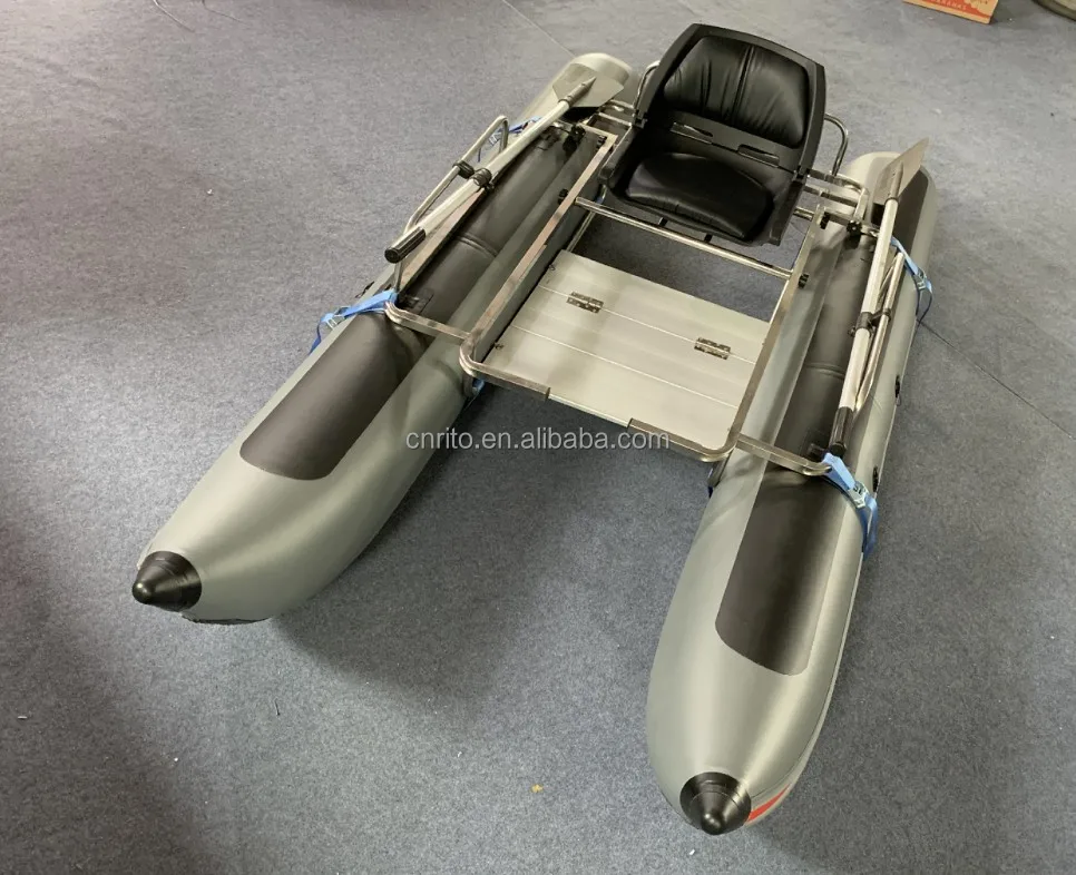 Heavy Duty Motorized Inflatable Floating Fishing River Catamaran Float Tube