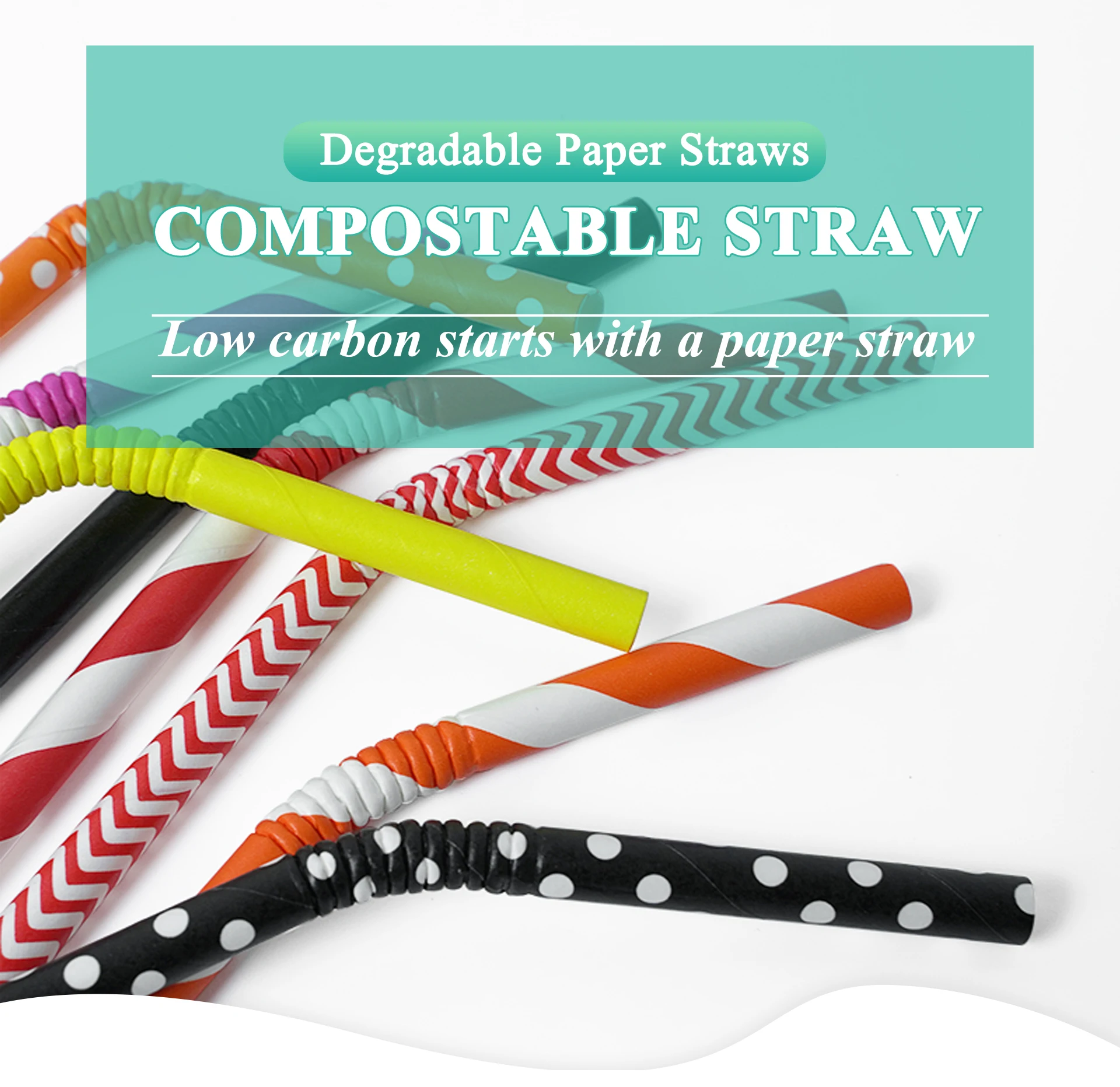 6mm 12mm Beautiful Bend Bending Drinking Cheap Degradable High Quality ...