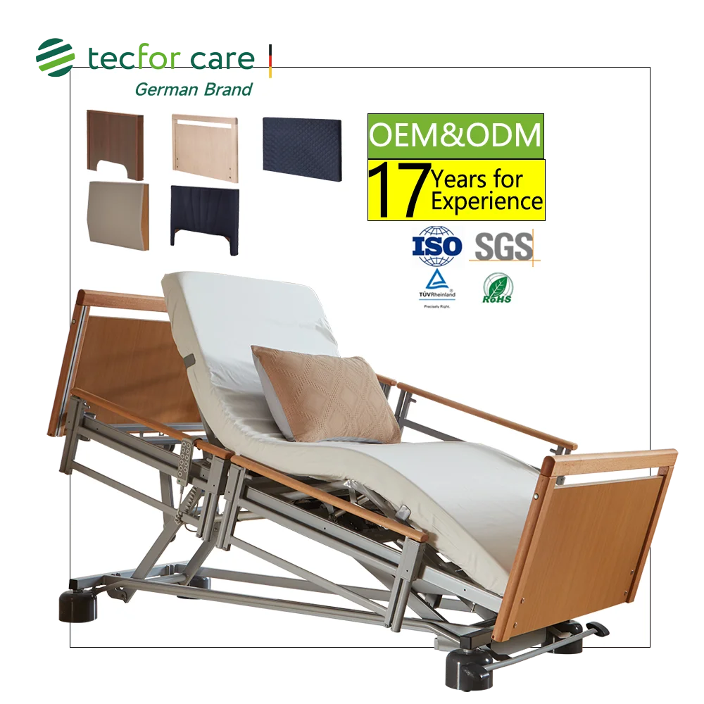Tecforcare 5 Function Electric Hospital Bed For Home Electric Wood ...