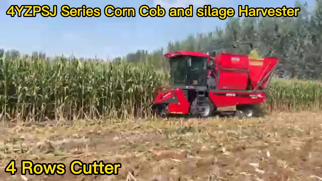 Fresh Green Corn Forage Harvester Wheel Type Silage Combine Harvester ...