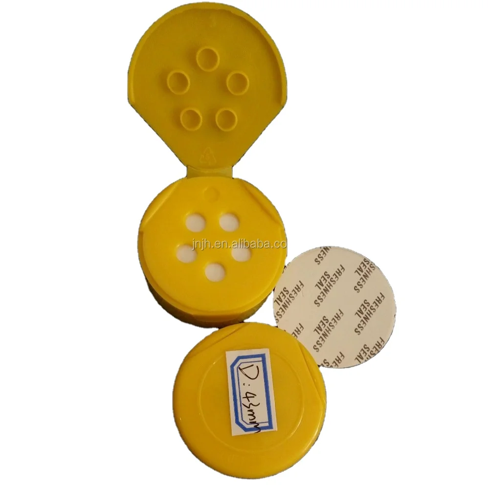 Flip Top Cap for Spice - Non-Refillable Plastic PP Lid