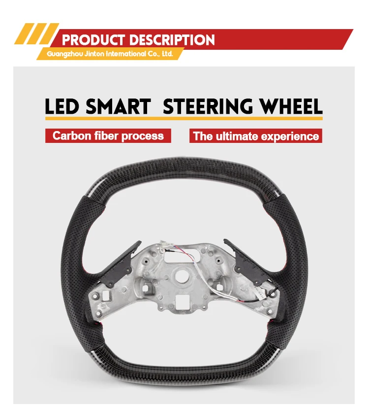 For Chevrolet Corvette C8 2020-2023 Sports Led Carbon Fiber Steering ...