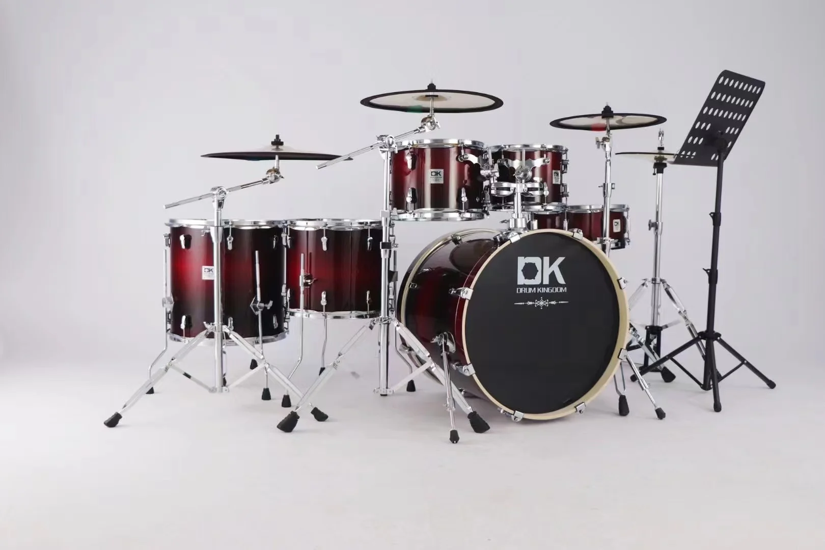 DK Brand 6PC Jazz Drum Set - High Quality Adult Drums