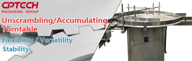Budget Friendly Bottle Unscrambling Machine Rotary Turntable For Bottle ...