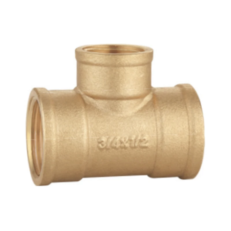 Brass Reducing Tee For Any Piping Needs Tee With Double Female Thread ...