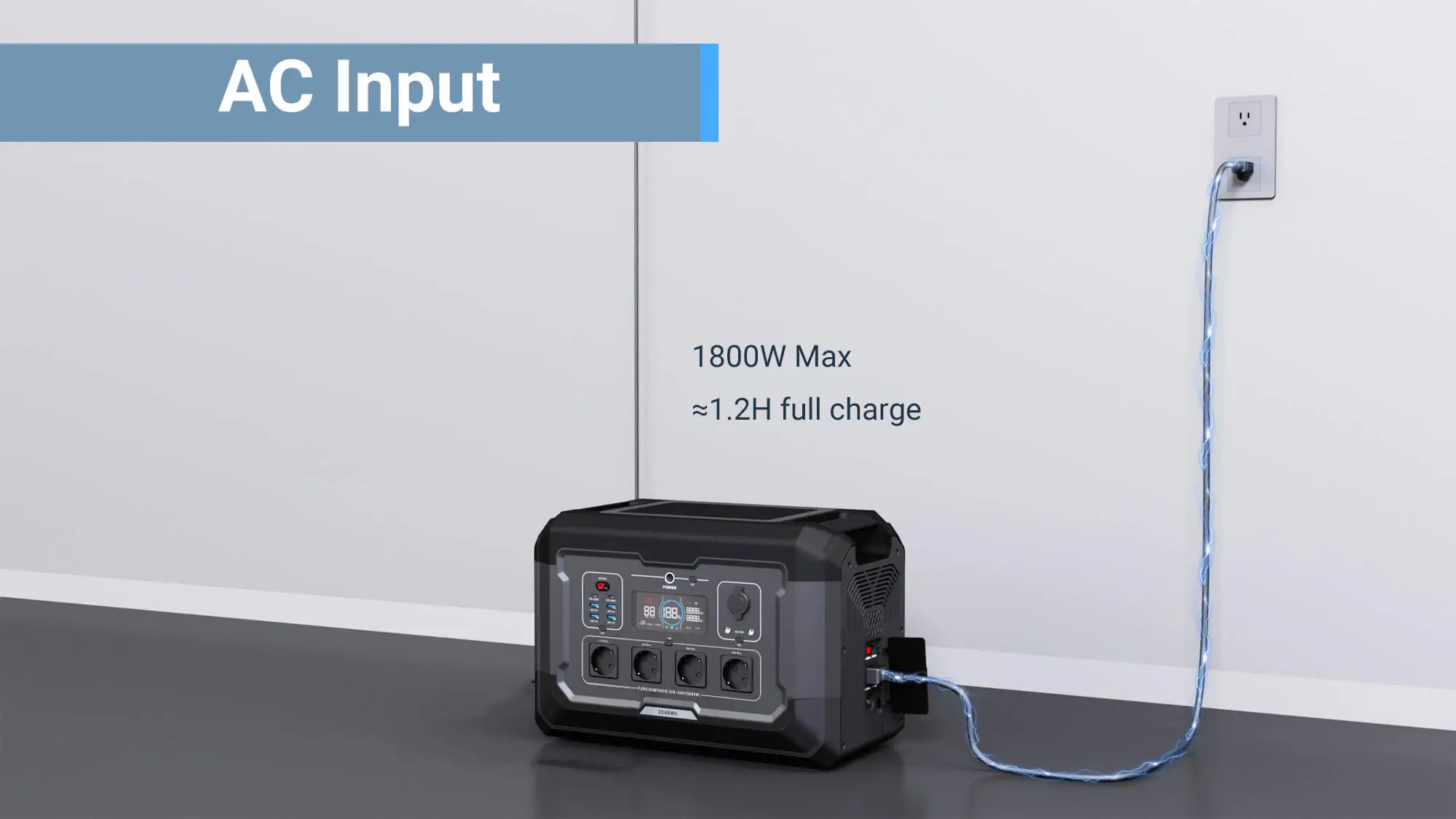 SOUOP 2KW Lifepo4 Battery Tragbare Powerstation Home Storage 2000w ...
