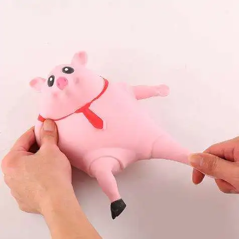 High Quality Pink Stretch Cute Squeeze Toy Pig Shape Anti Stress ...