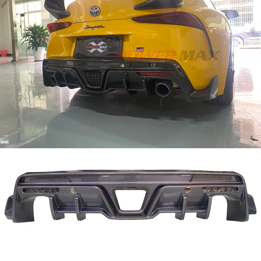 Carbon Fiber Toms Style Rear Bumper Lip Diffuser for Toyota GR Supra ...
