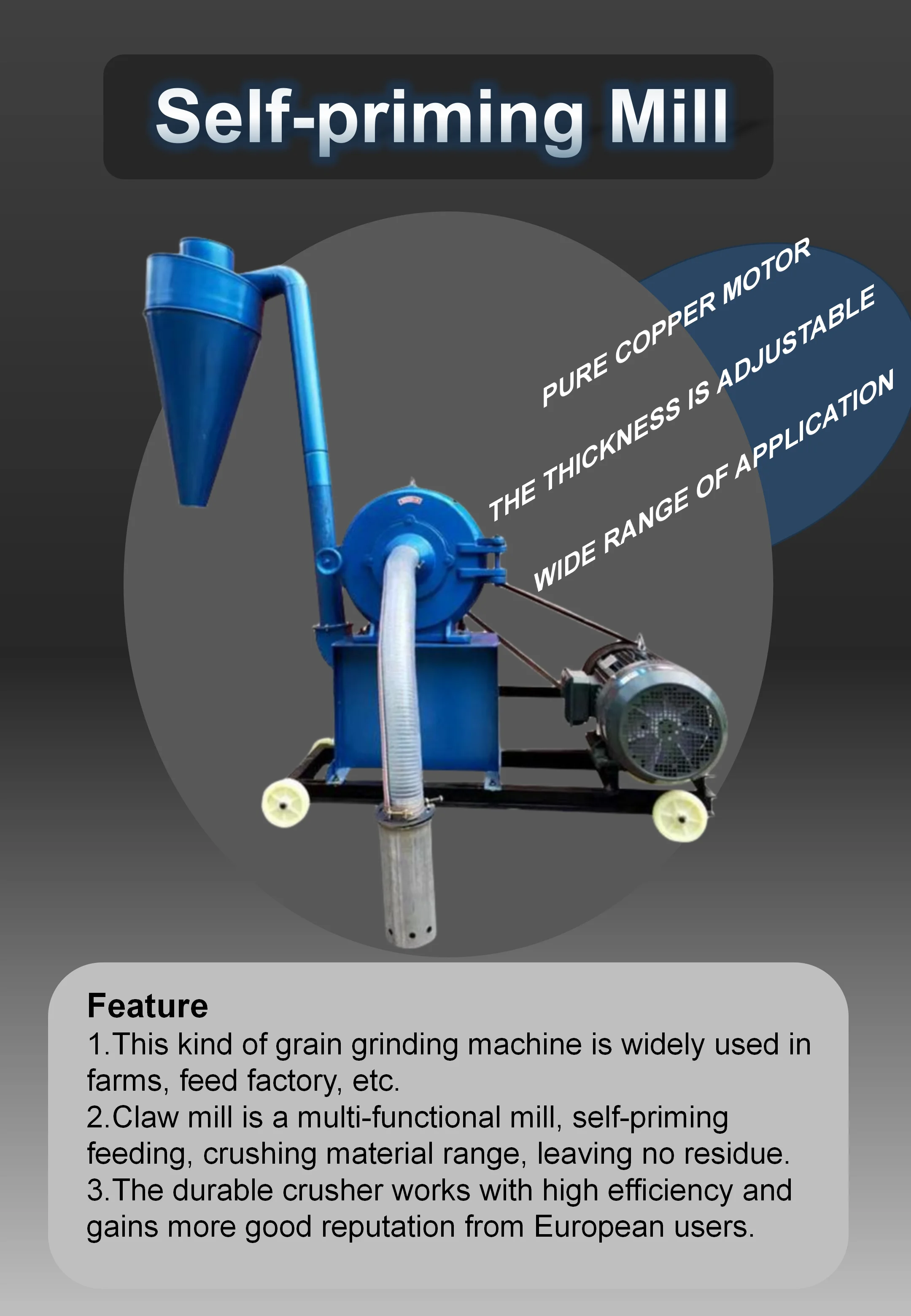 Automatic Feed Milling Machine Wheat Corn Sorghum Grain Milling Machine ...