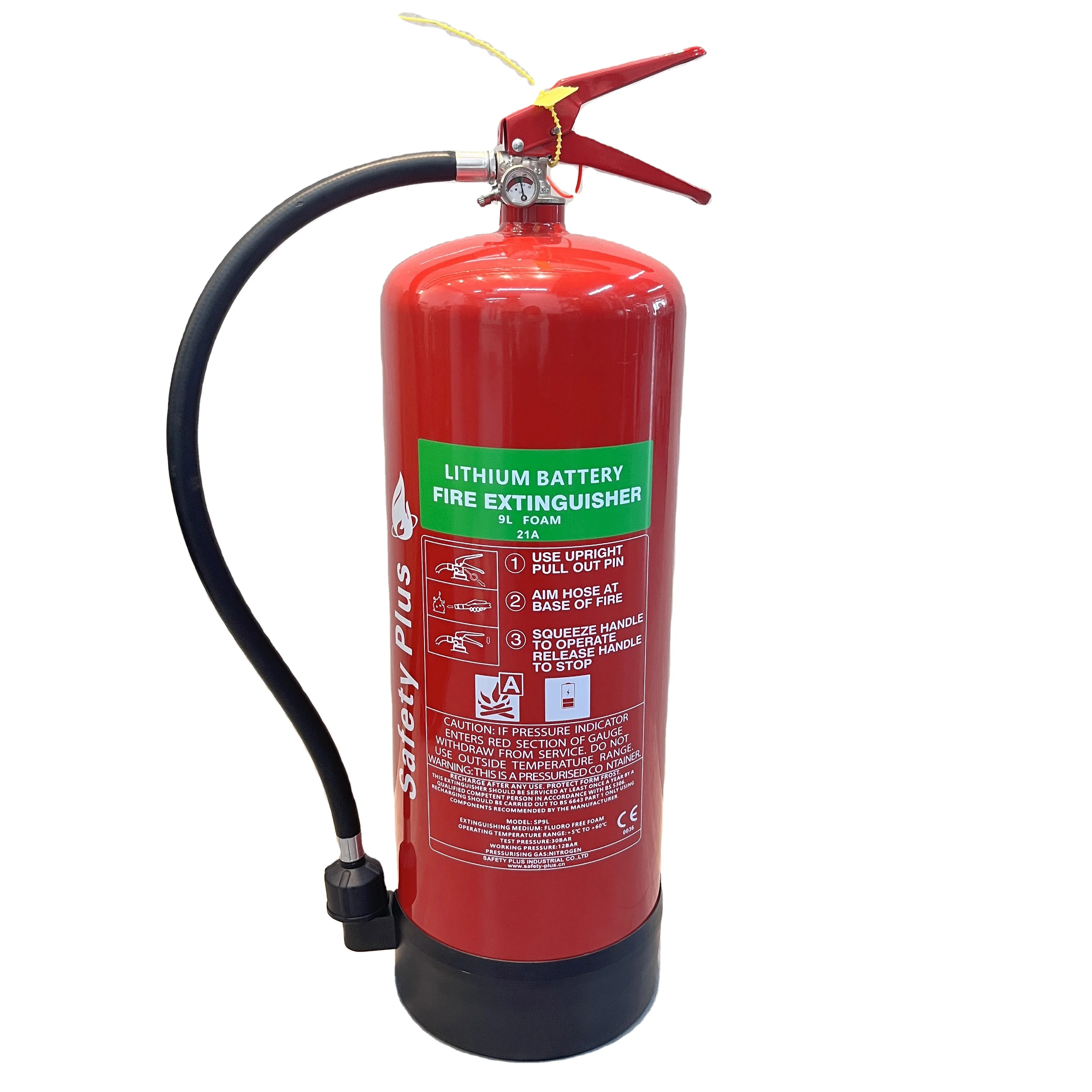 6 Liters Li-lon Fire Extinguisher for Lithium Battery Car Electrical ...