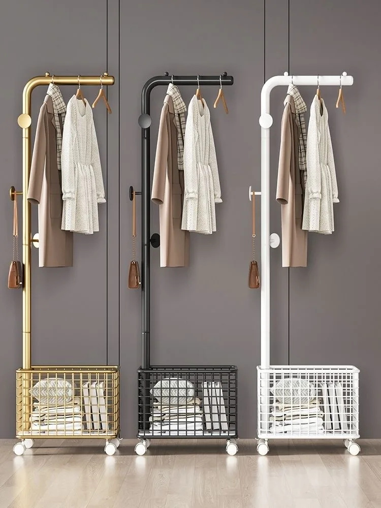 Moving Clothes Portable Garment Display Coat Hanger Stand With Wheels ...