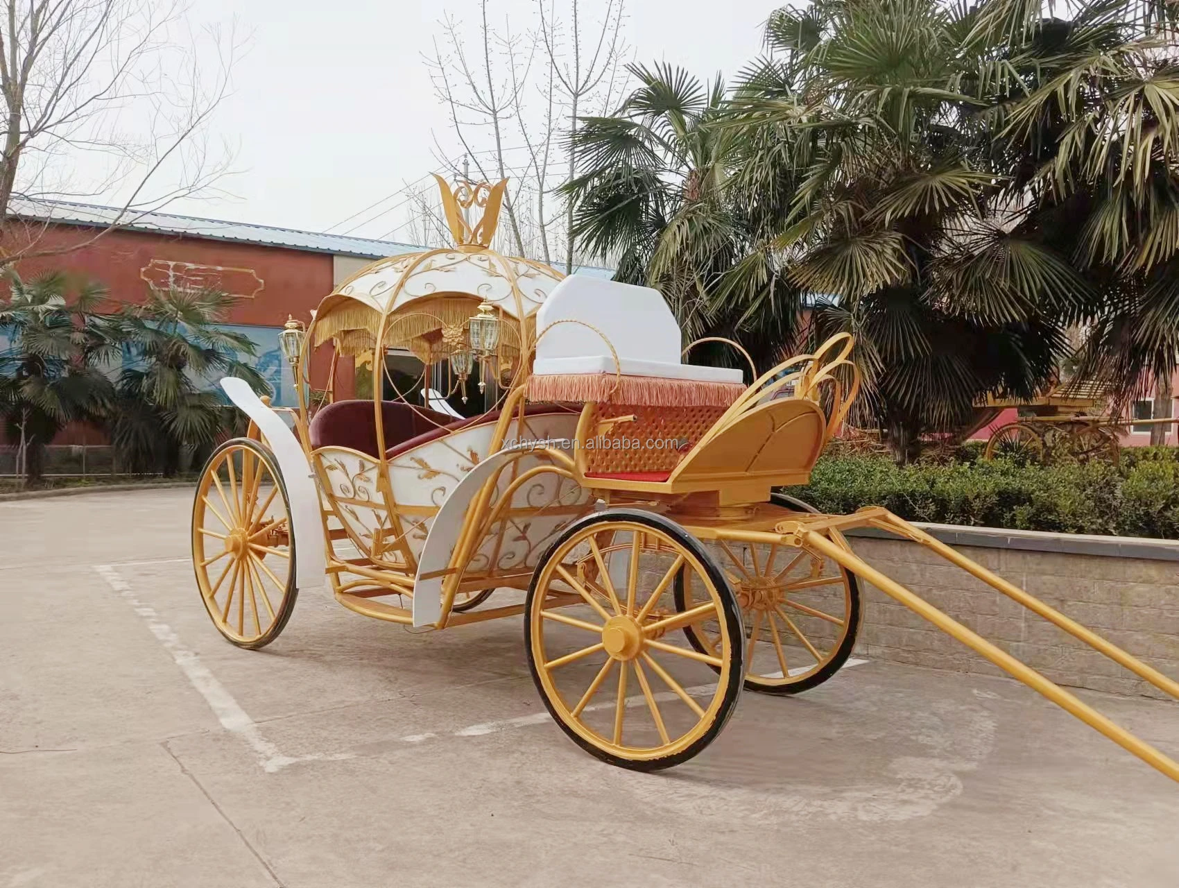 Royal Princess Cinderella Buggy/white Wedding Cinderella Horse Carriage ...