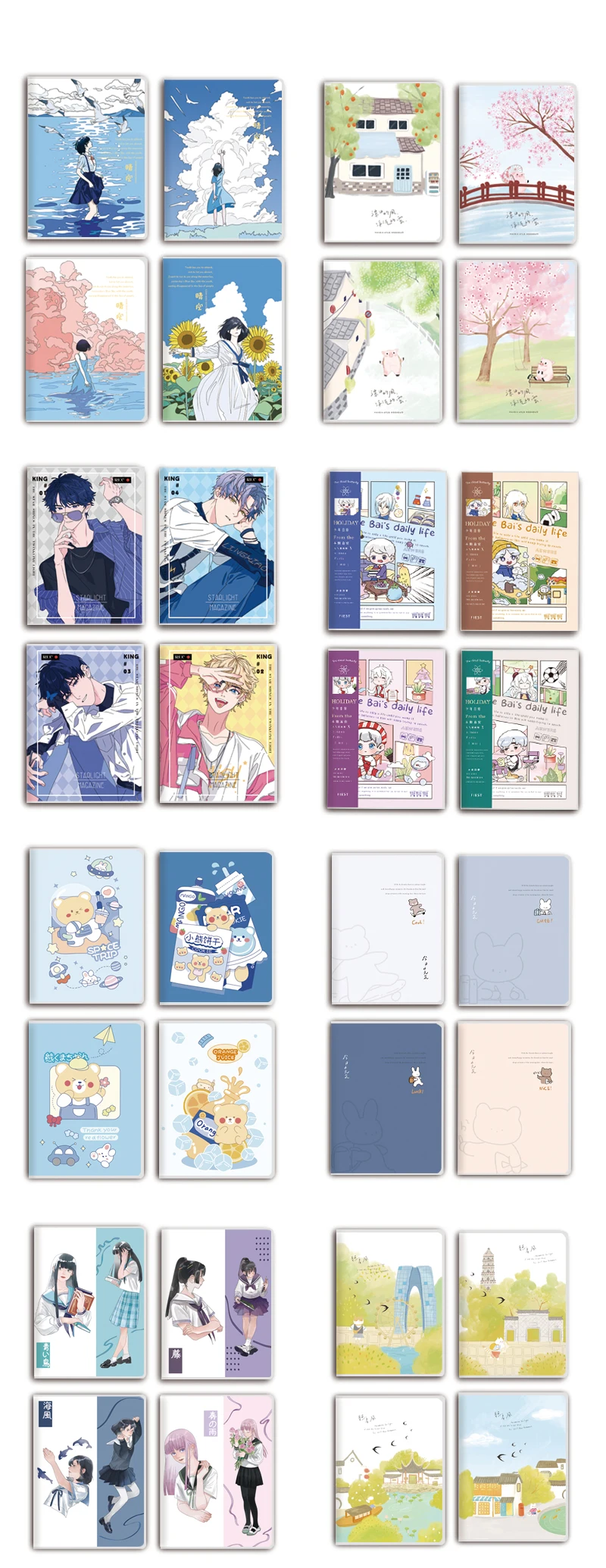 Cute Rubber Sleeve Student Diary A6 Notebook Portable Small Pocket Book ...