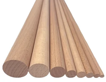 Wooden Rods Round Rods Wooden Rods Beech 1 M Long 8 Different Diameters ...