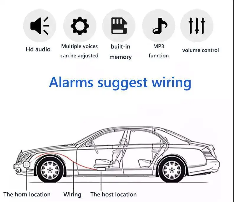 Square Siren Horn Speaker 200w Ambulance Remote Control Wireless ...