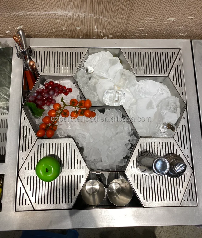 Stainless Steel Cocktail Station - Eco-Friendly & Customizable