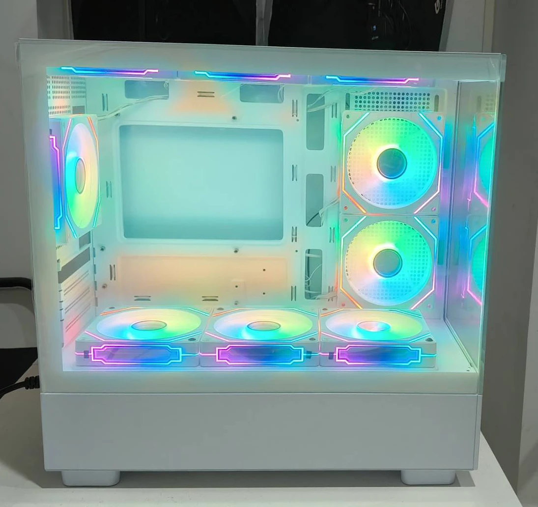 Oem Custom Mini Itx Micro Atx Computer Case Dual Tempered Glass Panel ...