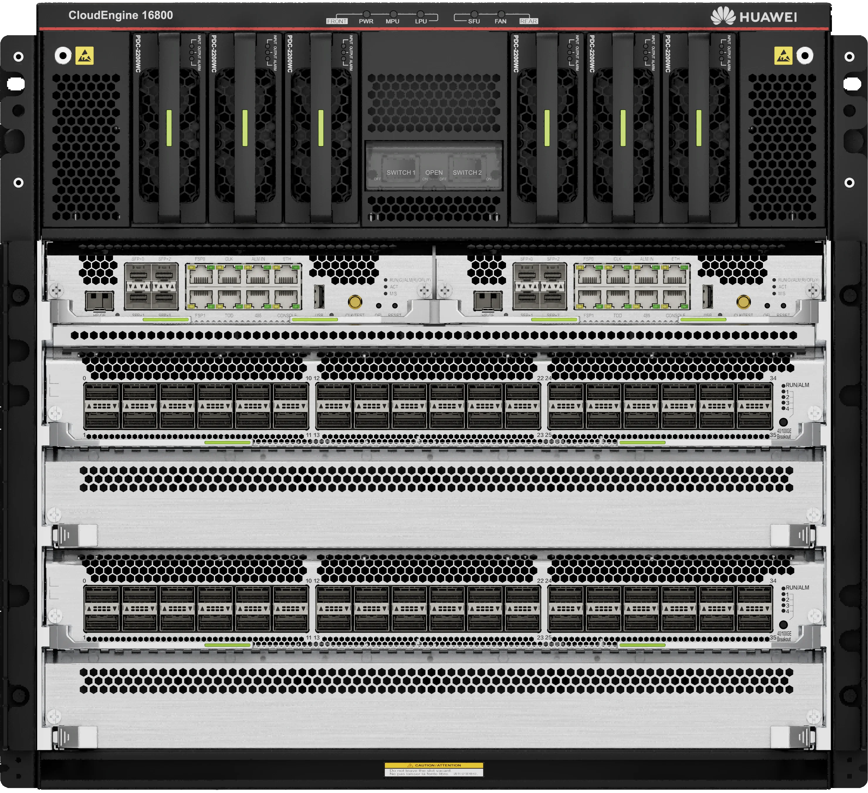 Huaweis CloudEngine 16800 Series CE16816 Data Center Switch with PoE ...