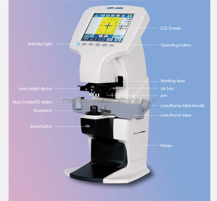 Cot-l800 Digital Lensometer & Optical Testing Instrument Oem