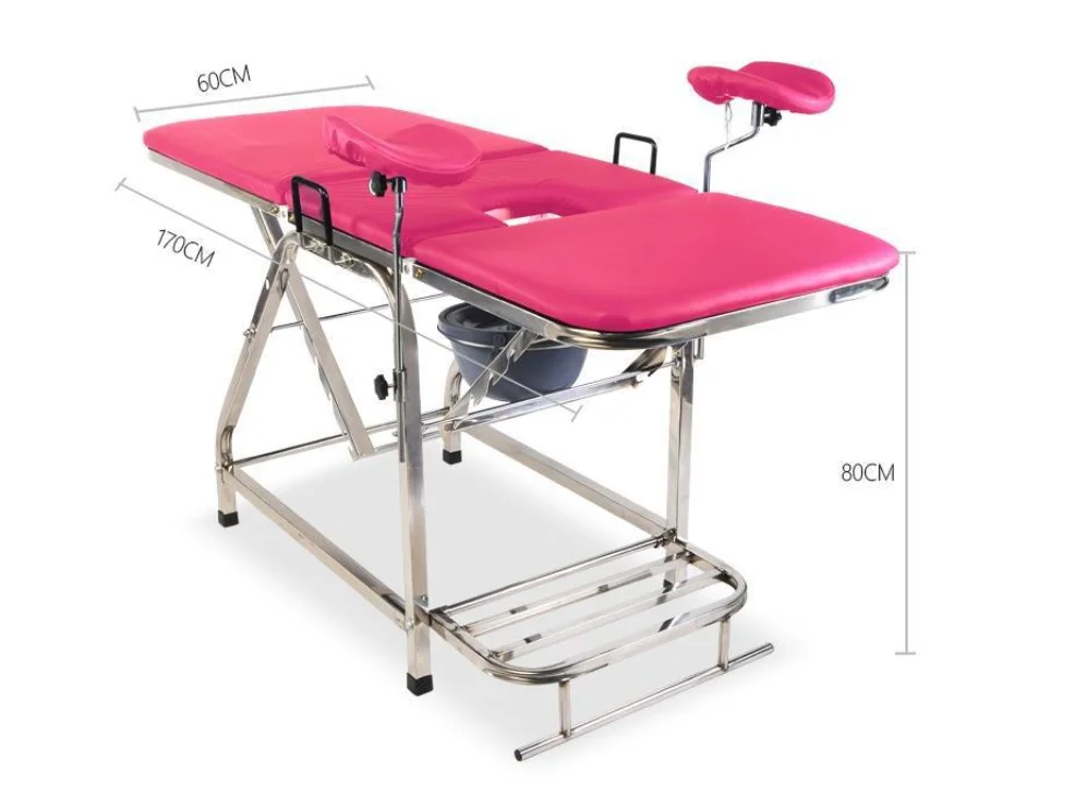 Medical Portable Manual Stainless Steel Gynecological Examination Chair ...
