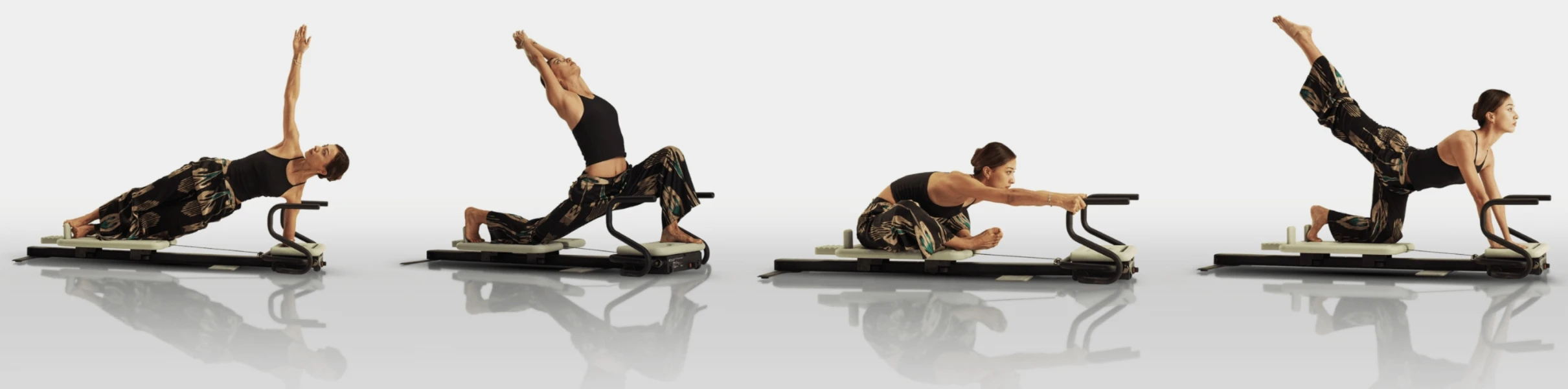 Black Alloy Aluminum Training Core Bed Megaformer Pilates Reformer ...