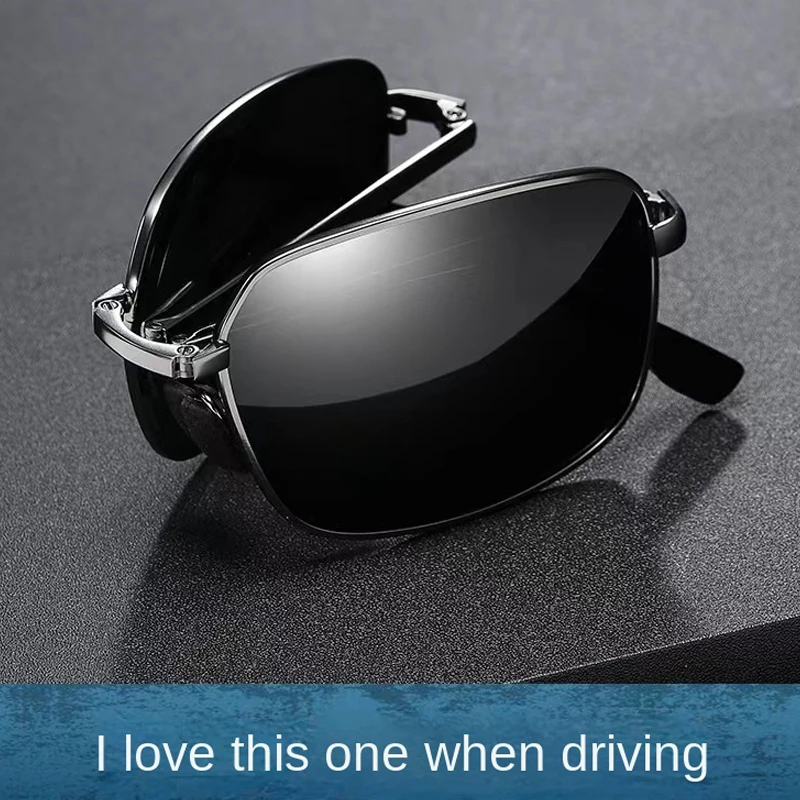 Folded Square Sunglasses Shades For Men Folding Sun Glasses Driving ...
