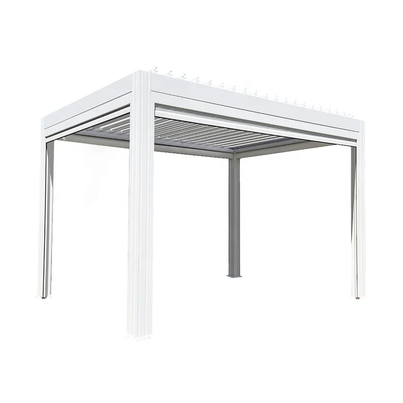 Metal Slats Deck Canopy Louver Sun Panel Powder Coated Gazebo ...
