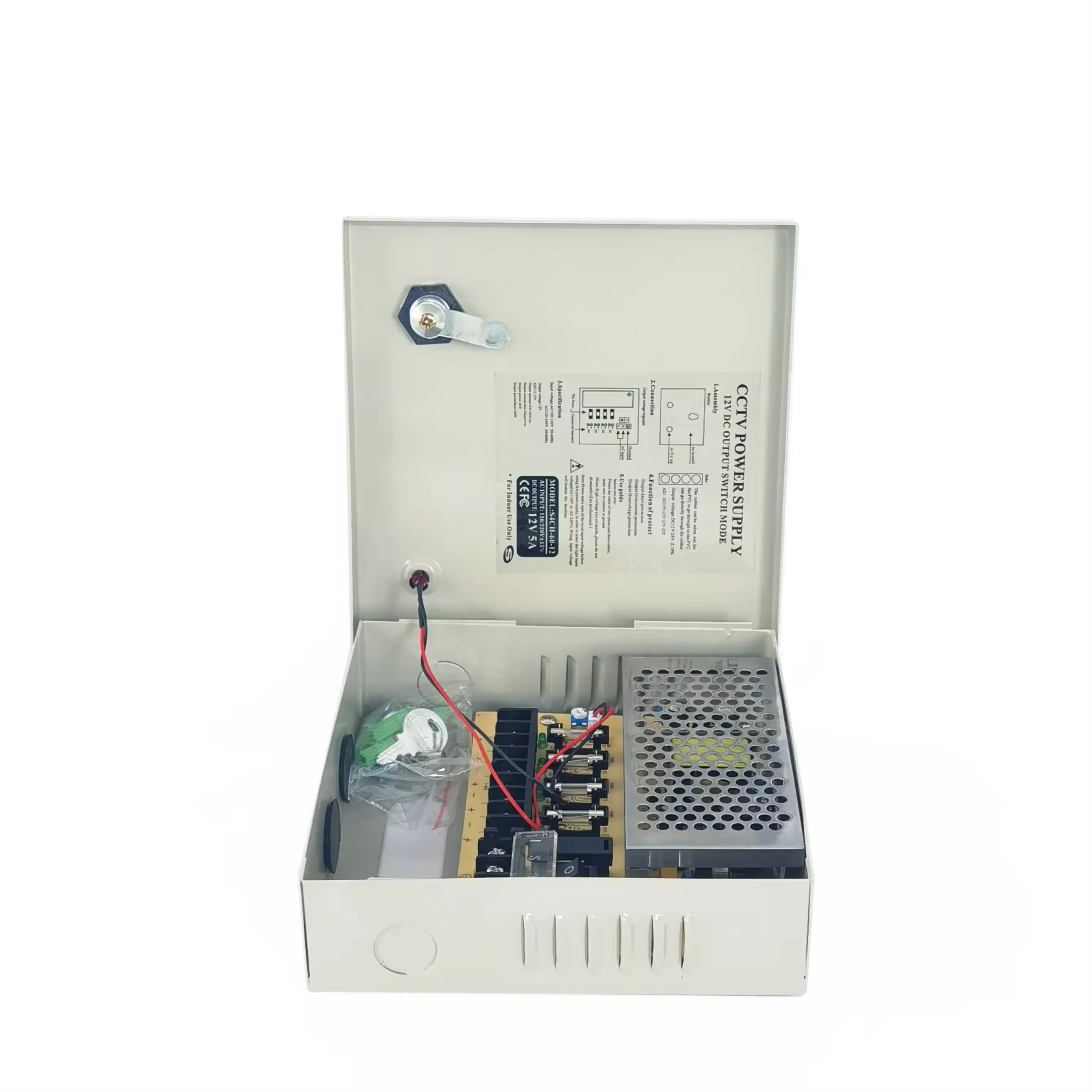 Cctv Access Control Smps 12v Dc Power Distribution Box 12v 4a 5a 6a 8a ...